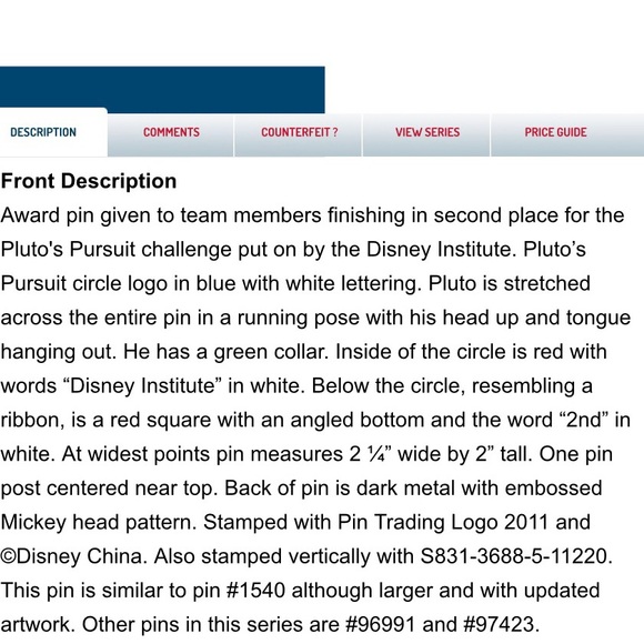 Disney | Other | Disney Plutos Pursuit 2nd Place Award Pin | Poshmark